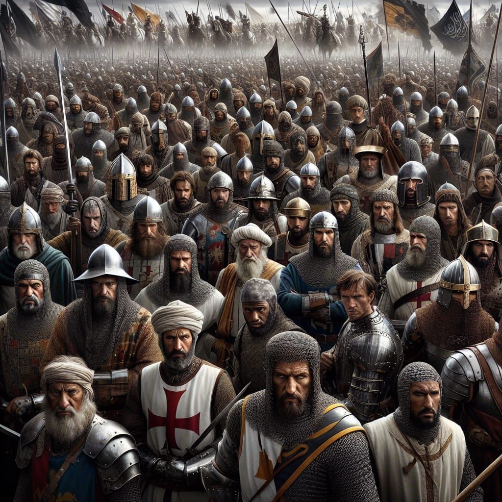 When you turn Saladin's Muslim warriors into crusader knights... - AI ...