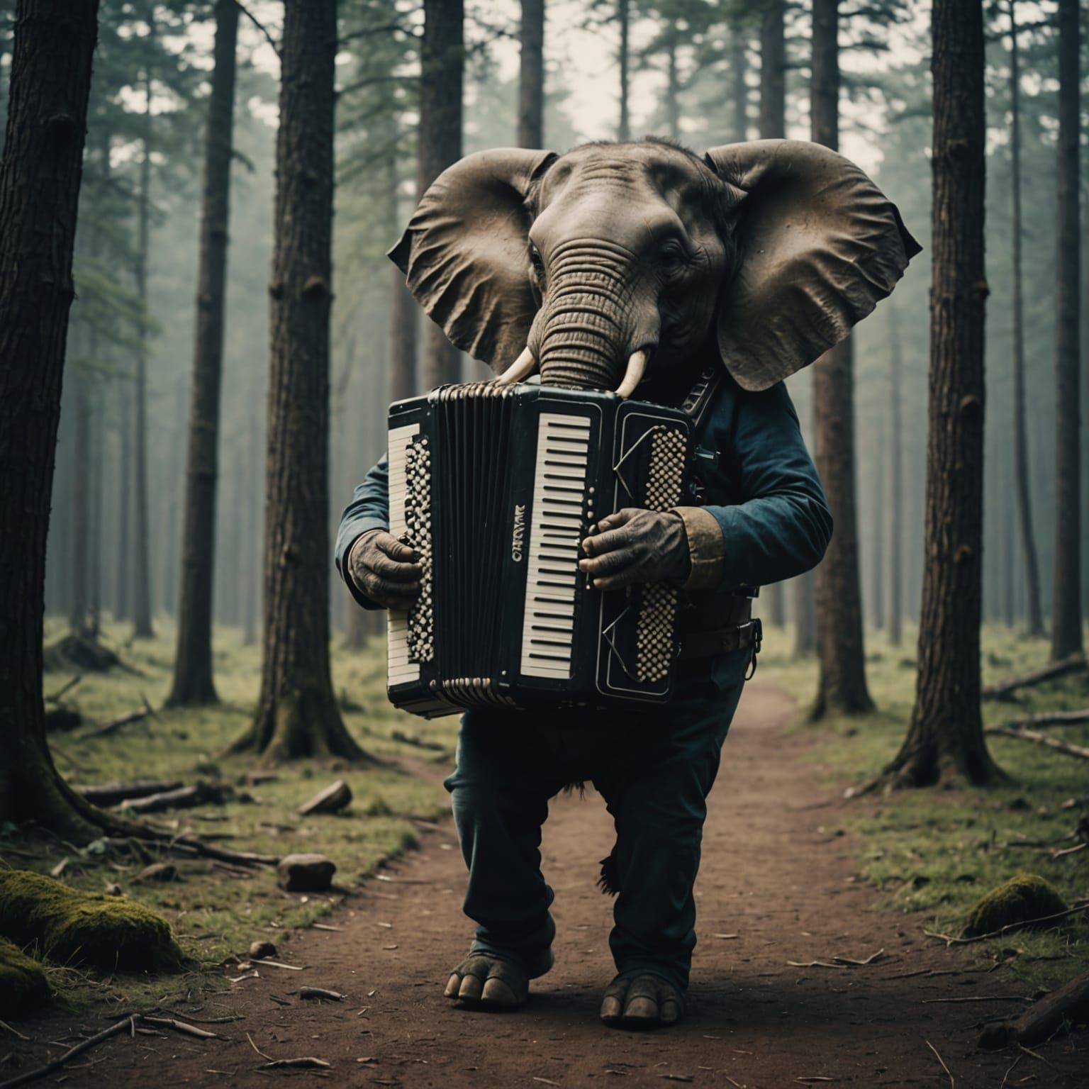 The musical elephant - AI Generated Artwork - NightCafe Creator