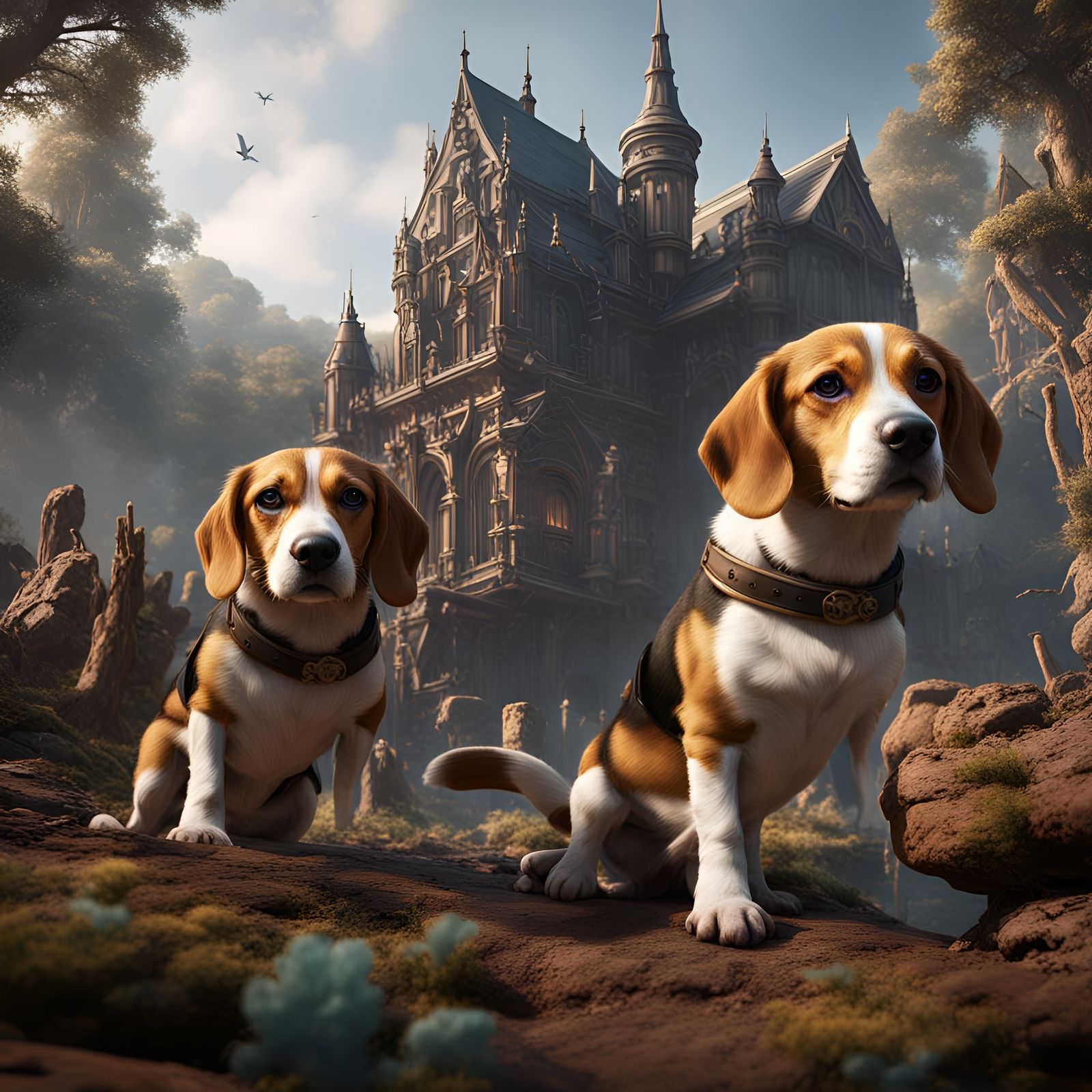beagles k9 - AI Generated Artwork - NightCafe Creator