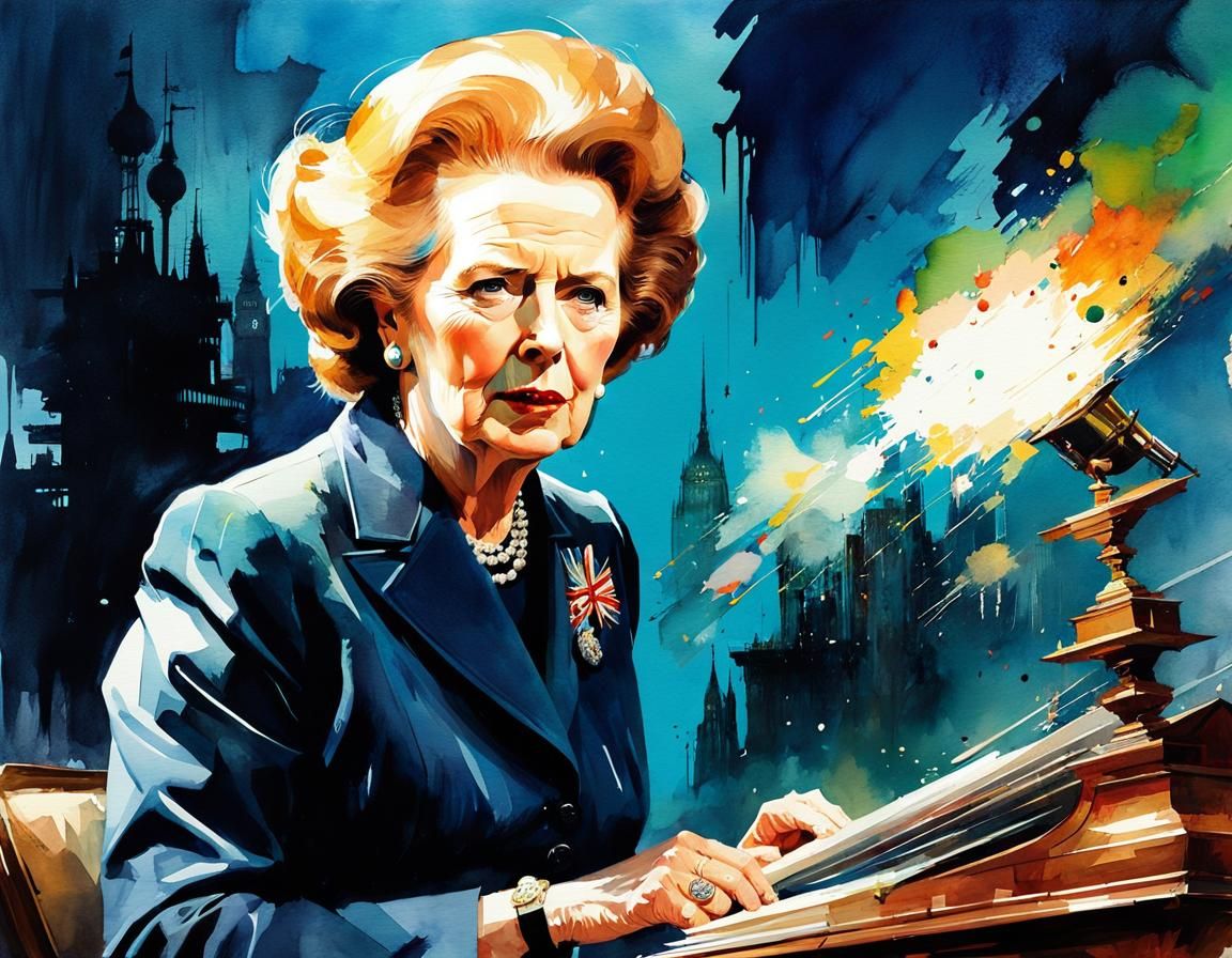 Margaret Thatcher - AI Generated Artwork - NightCafe Creator