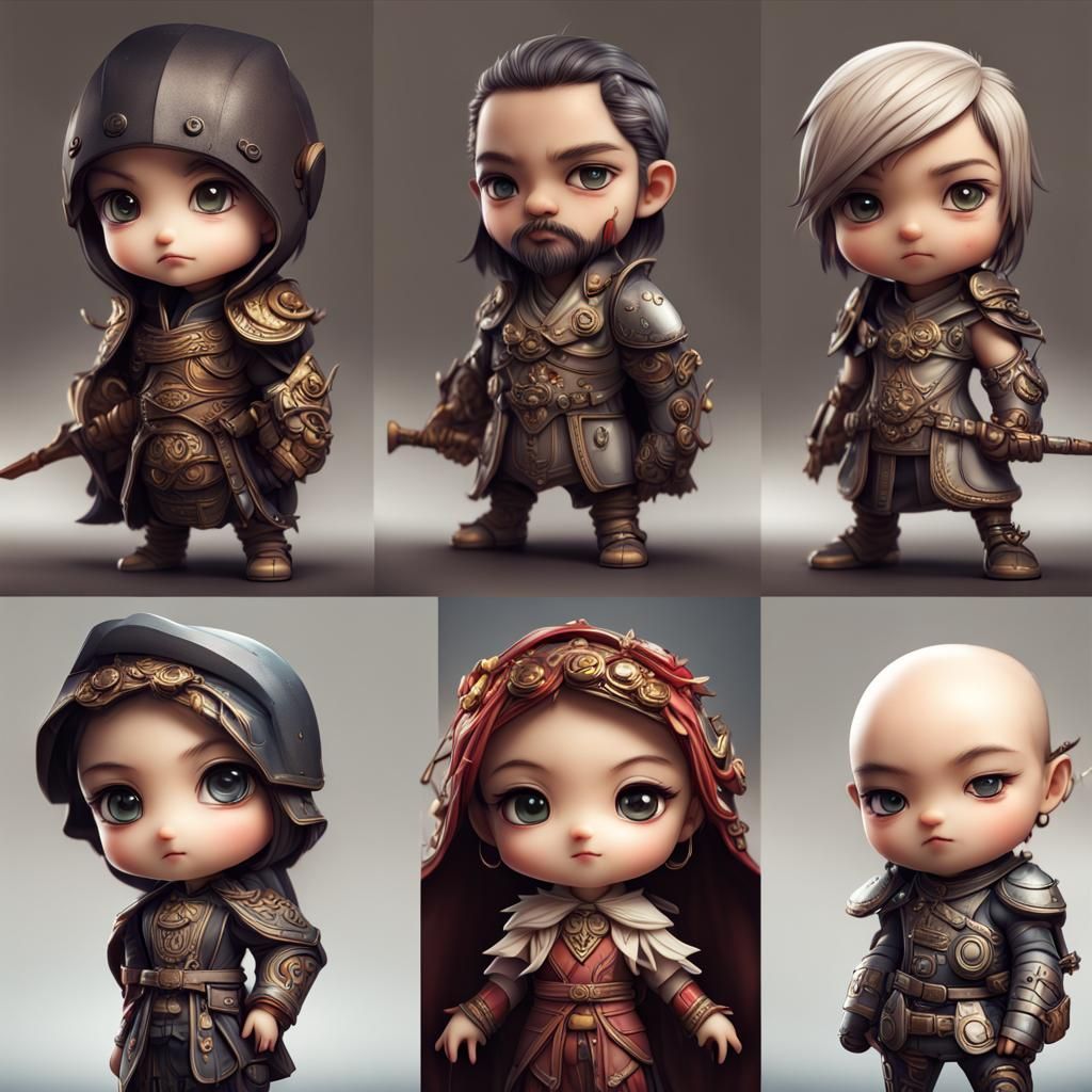 Chibi D&D characters - Chibi D&D characters
