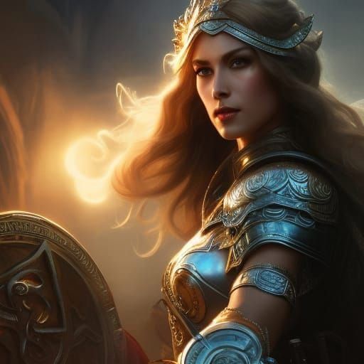 Warrior Witch Freya - AI Generated Artwork - NightCafe Creator