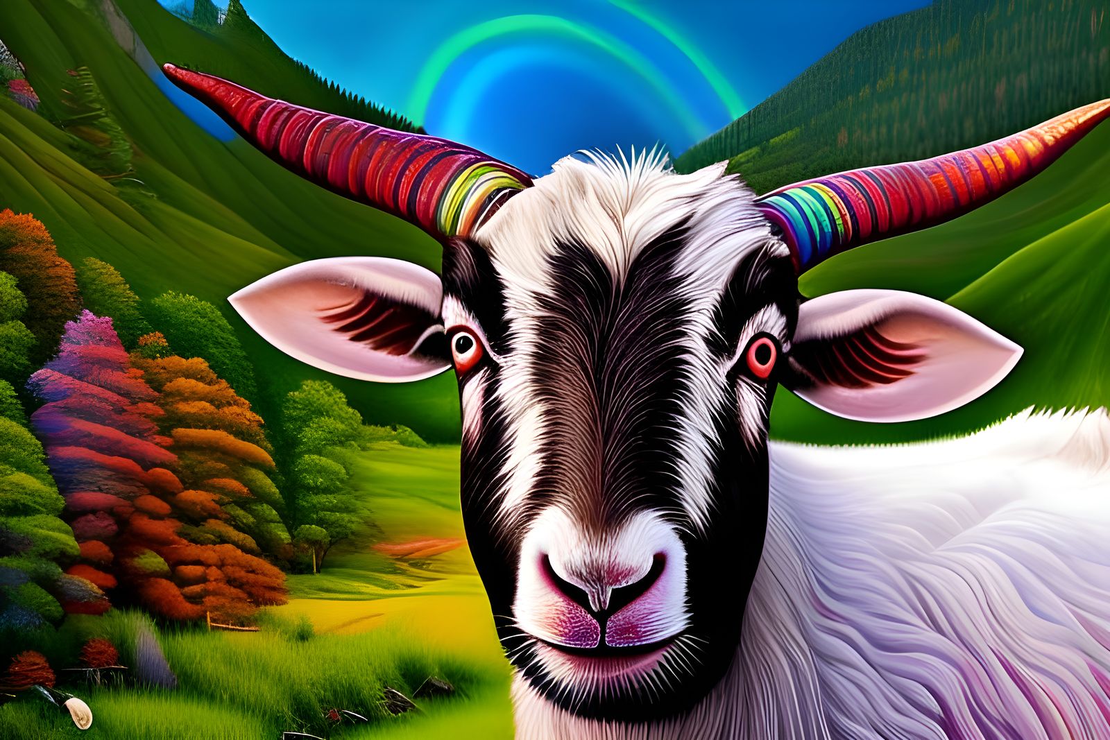 Goat-Tastic! - AI Generated Artwork - NightCafe Creator