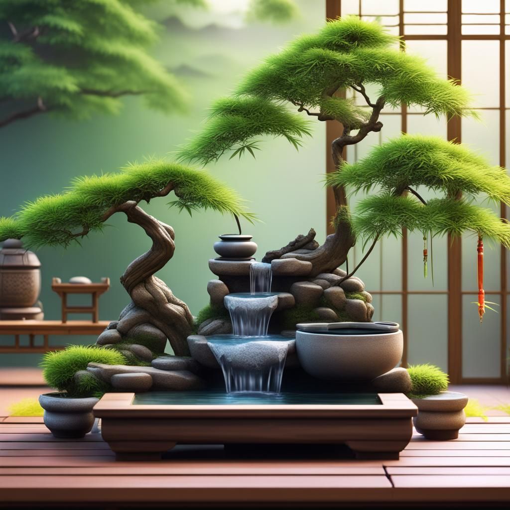 Zen Garden 2 - AI Generated Artwork - NightCafe Creator