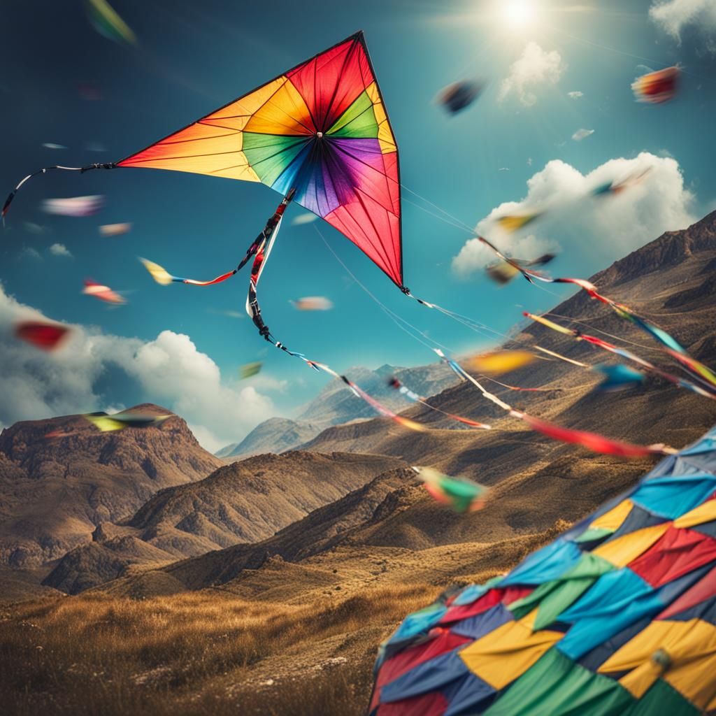 colorful kite - AI Generated Artwork - NightCafe Creator