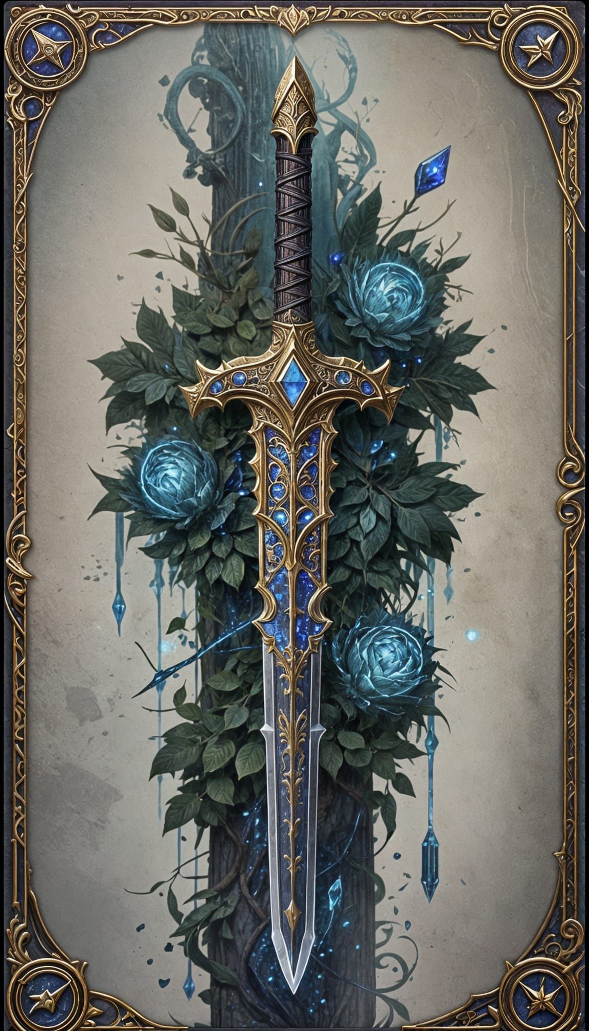 Sapphire Gem Sword, Sword - Sapphire Gem Sword, Sword