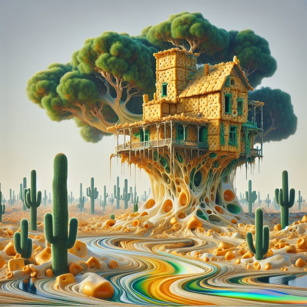 Chrispy cracker treehouse mansion at the cheese river