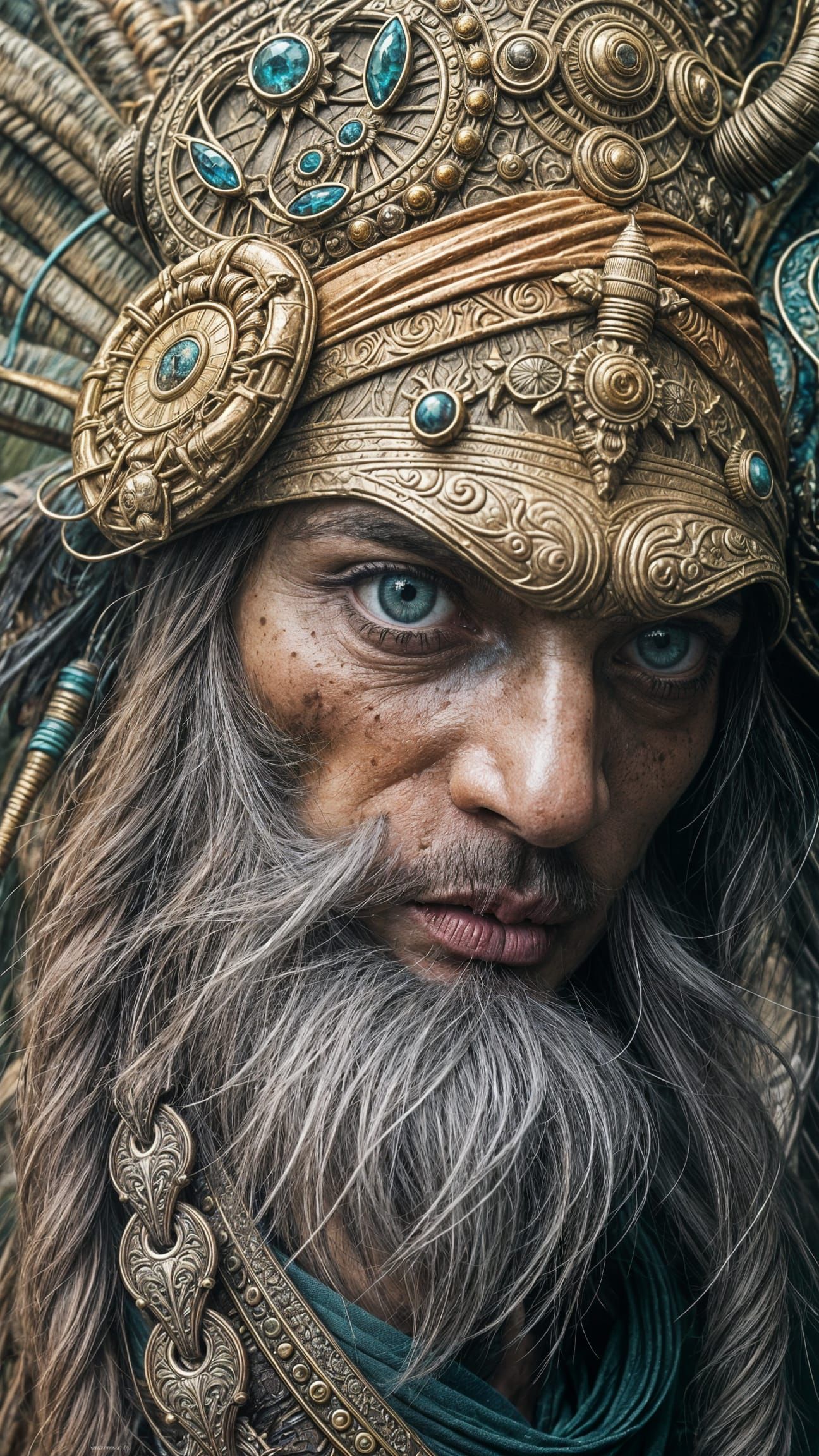 Indiana Jones Fantasycore Artwork in Triadic Color... - AI Art