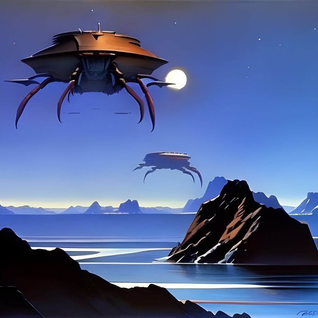 Space crab nesting ground - AI Generated Artwork - NightCafe Creator