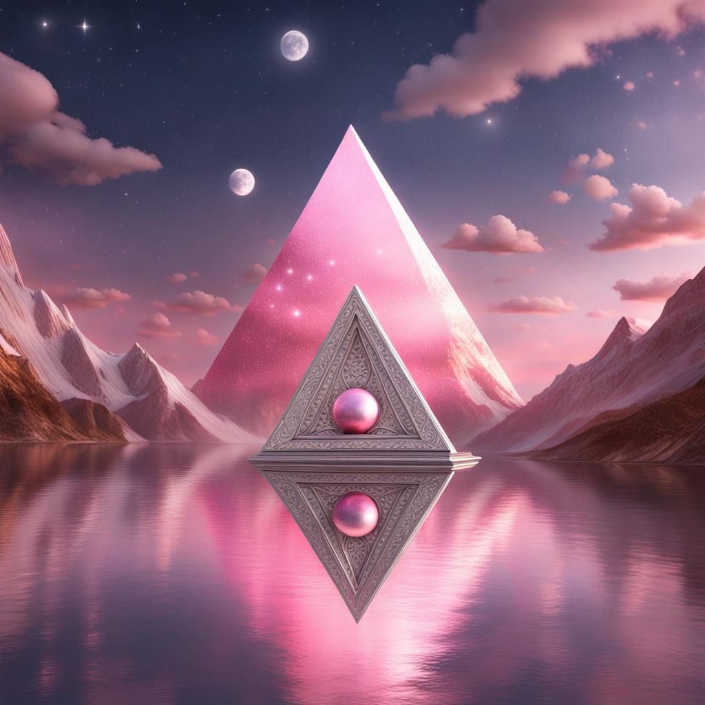 Pink Pyramid - AI Generated Artwork - NightCafe Creator