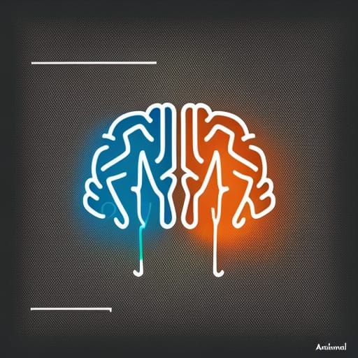 simplified brain icon, containing forebrain, drawn only with black ...