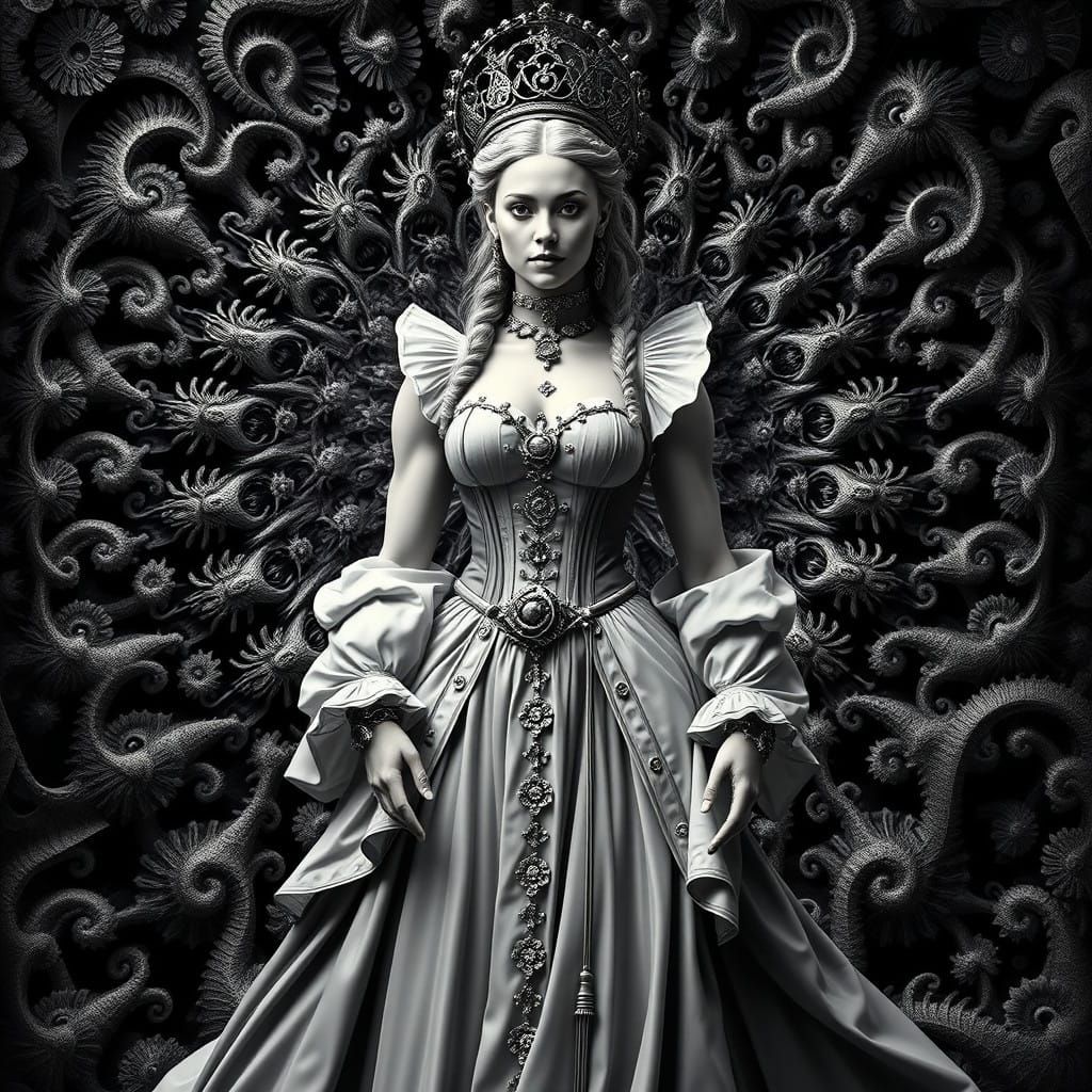 a stunning Renaissance princess, super jacked, bodybuilder, musculer ...