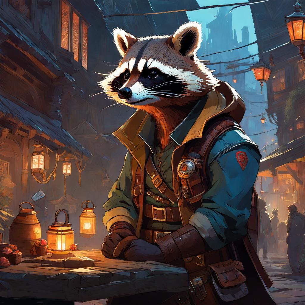 Fables: Raccoon (Thief) - AI Generated Artwork - NightCafe Creator