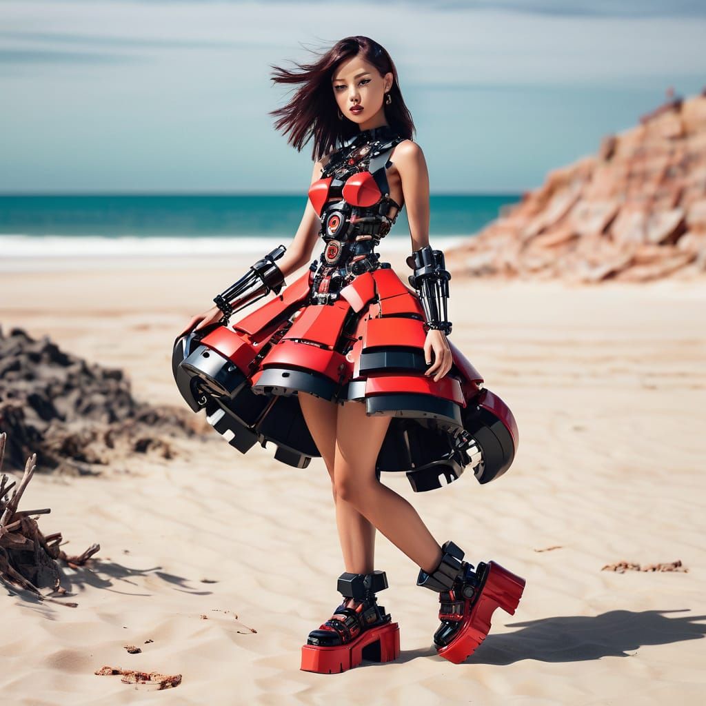 Robotic dress - Wendy - AI Generated Artwork - NightCafe Creator