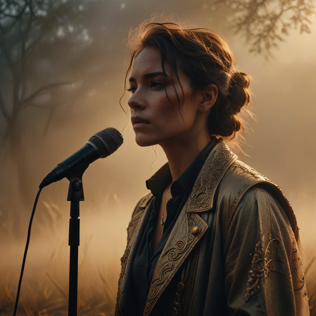 The Singer In The Mist - Singer in Mist: Cinematic Matte Pai...