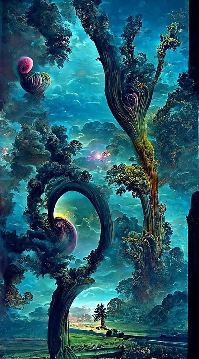 A beautifully strange painting by Benoit B. Mandelbrot, Martin Johnson ...