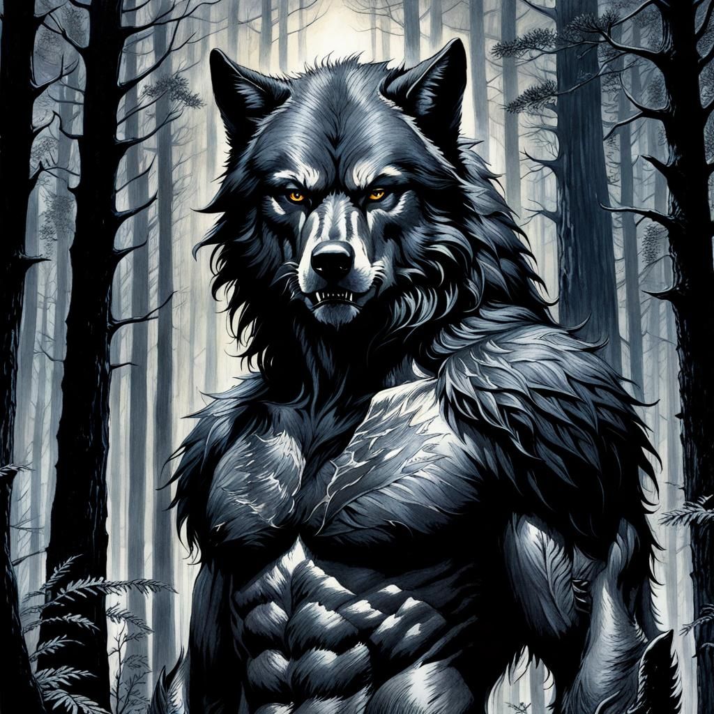 Werewolf - AI Generated Artwork - NightCafe Creator