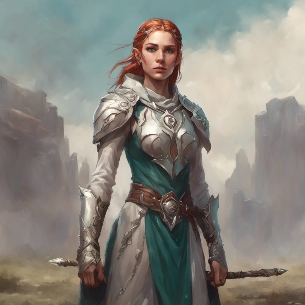 Female Human Knight/Paladin/Cleric/Fighter - AI Generated Artwork ...