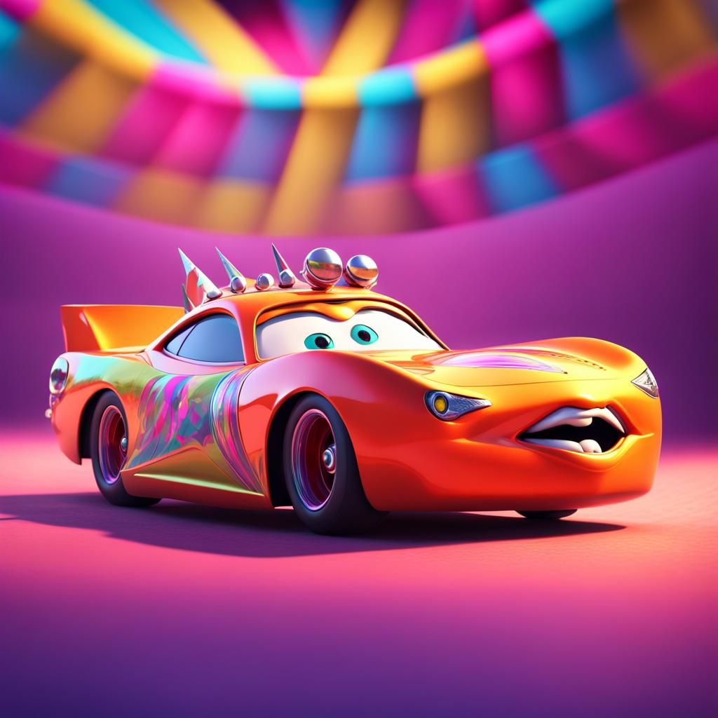 Drag Queen Race Car - AI Generated Artwork - NightCafe Creator