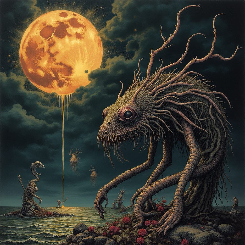 Dark Fantastical World of Cleavers and Hooks - AI Art