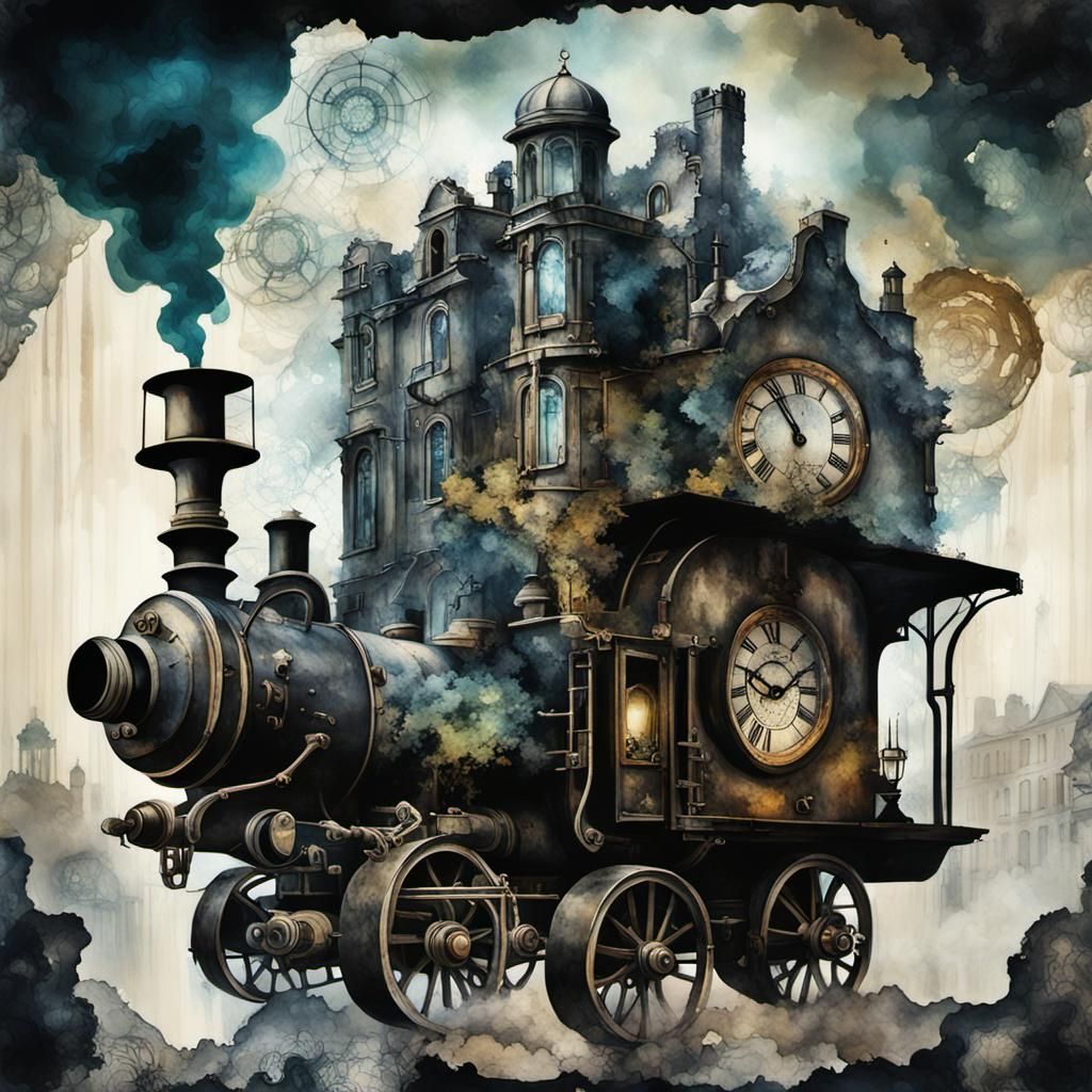 Train On Time ! - AI Generated Artwork - NightCafe Creator