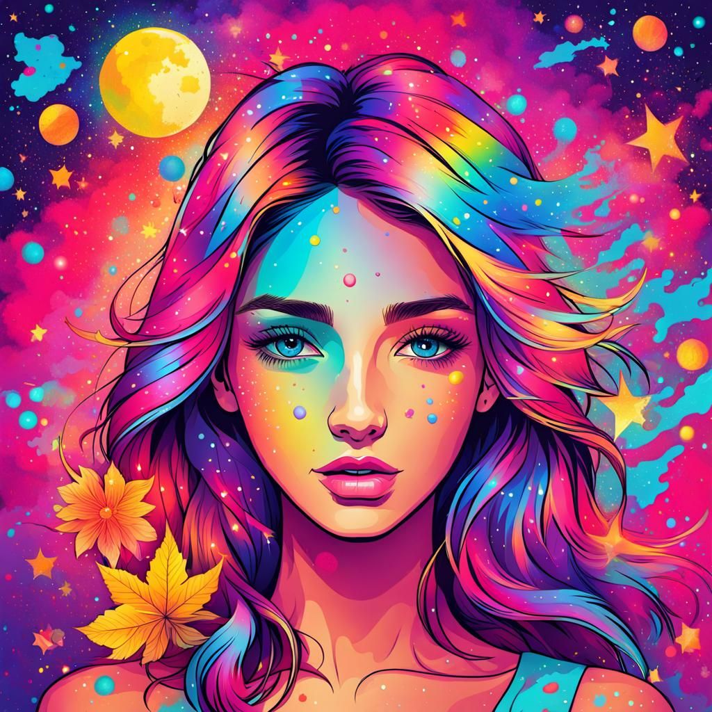 She sees the stars - AI Generated Artwork - NightCafe Creator