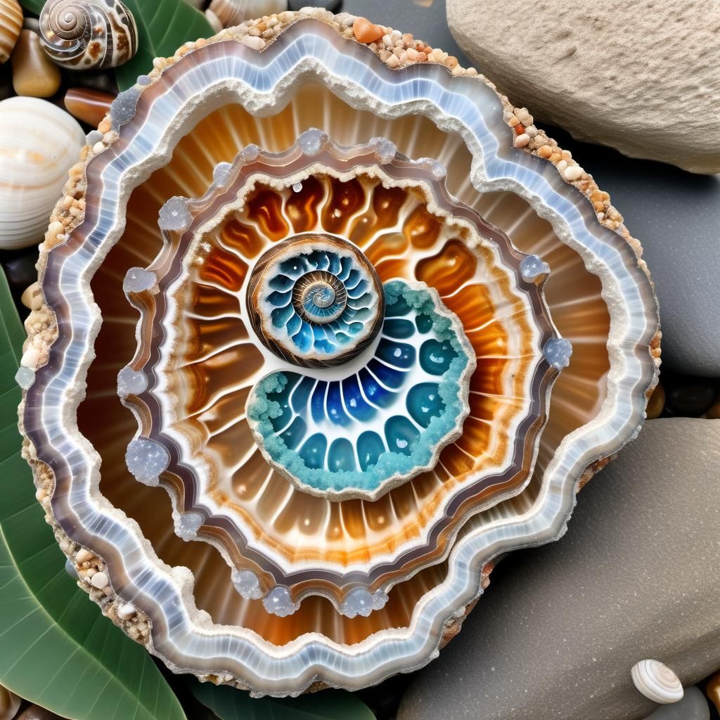 shell geode - AI Generated Artwork - NightCafe Creator