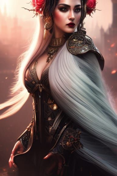 Goth Goddess - AI Generated Artwork - NightCafe Creator