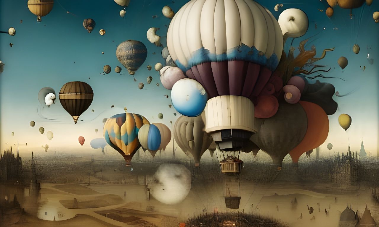 Go balloons! - AI Generated Artwork - NightCafe Creator