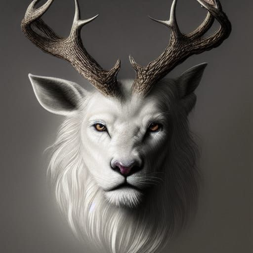 White mythical creature II - AI Generated Artwork - NightCafe Creator