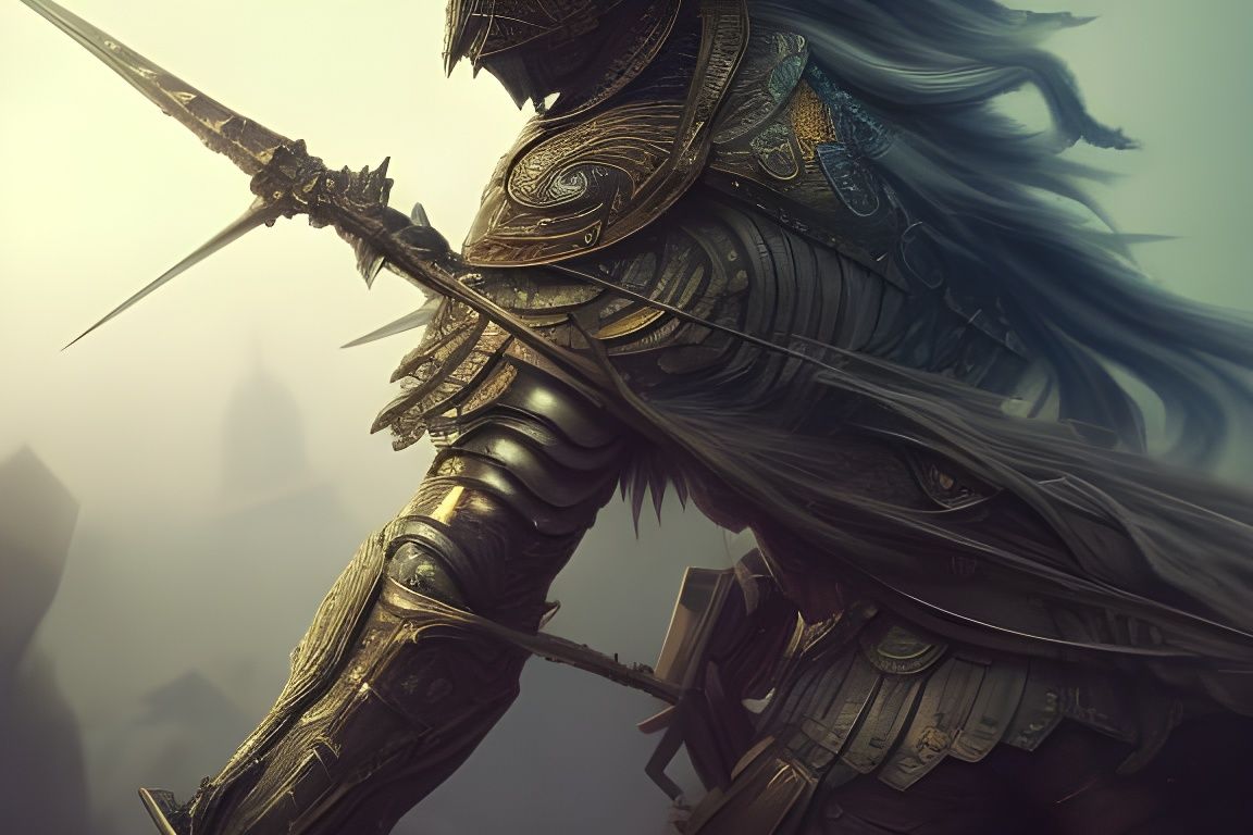 Amazingly detailed knight, knight in shining armor, broad sword 🗡️ ⚔️ ...