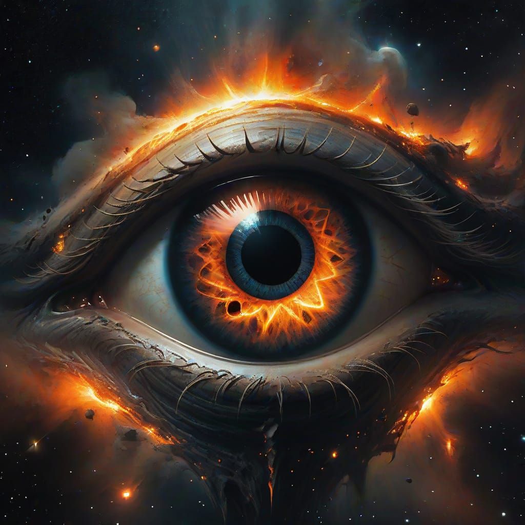 The Eye of Sauron in deep space - Sauron's Cosmic Eye in a G...
