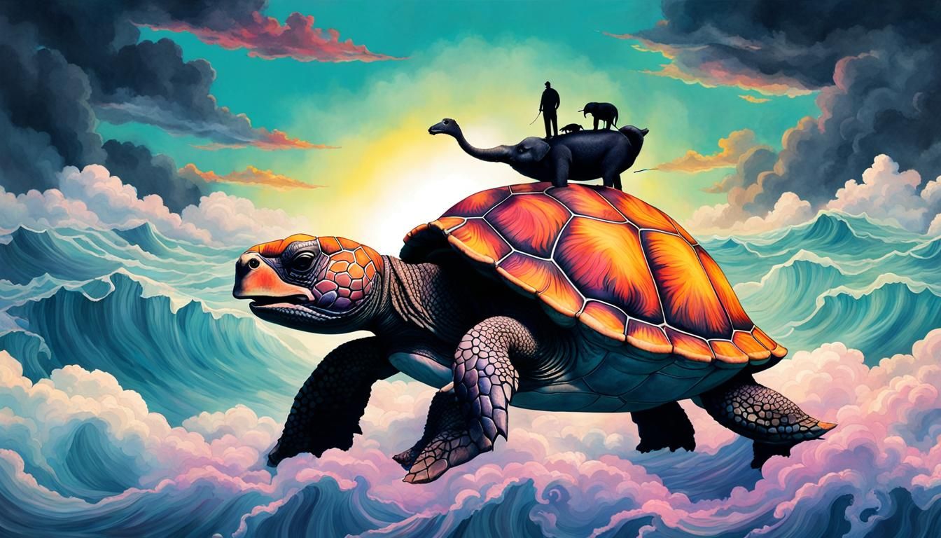 Ocean Turtle #1 - AI Generated Artwork - NightCafe Creator