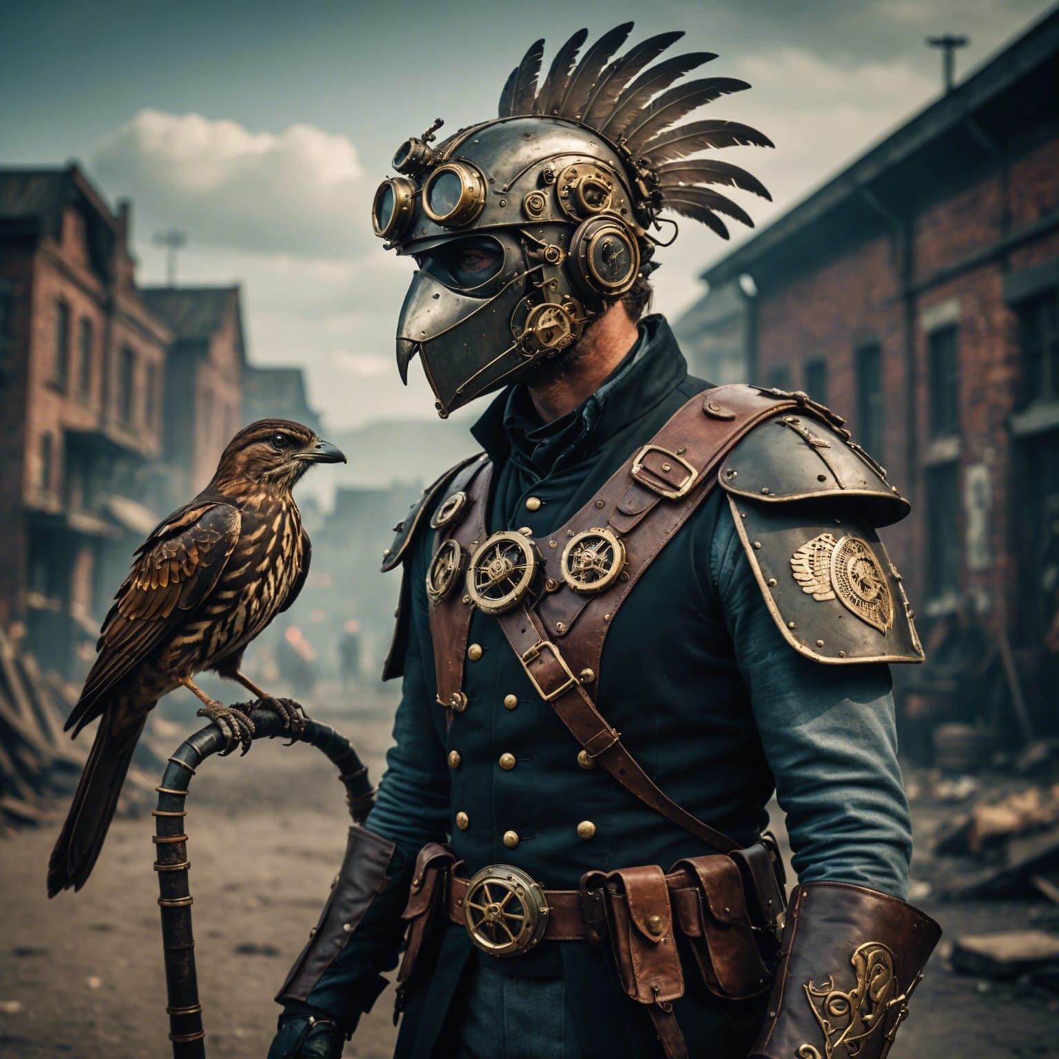 Steampunk warrior!! - AI Generated Artwork - NightCafe Creator