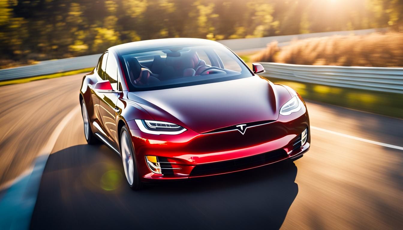 fast Tesla car racing in sunlight - AI Generated Artwork - NightCafe ...