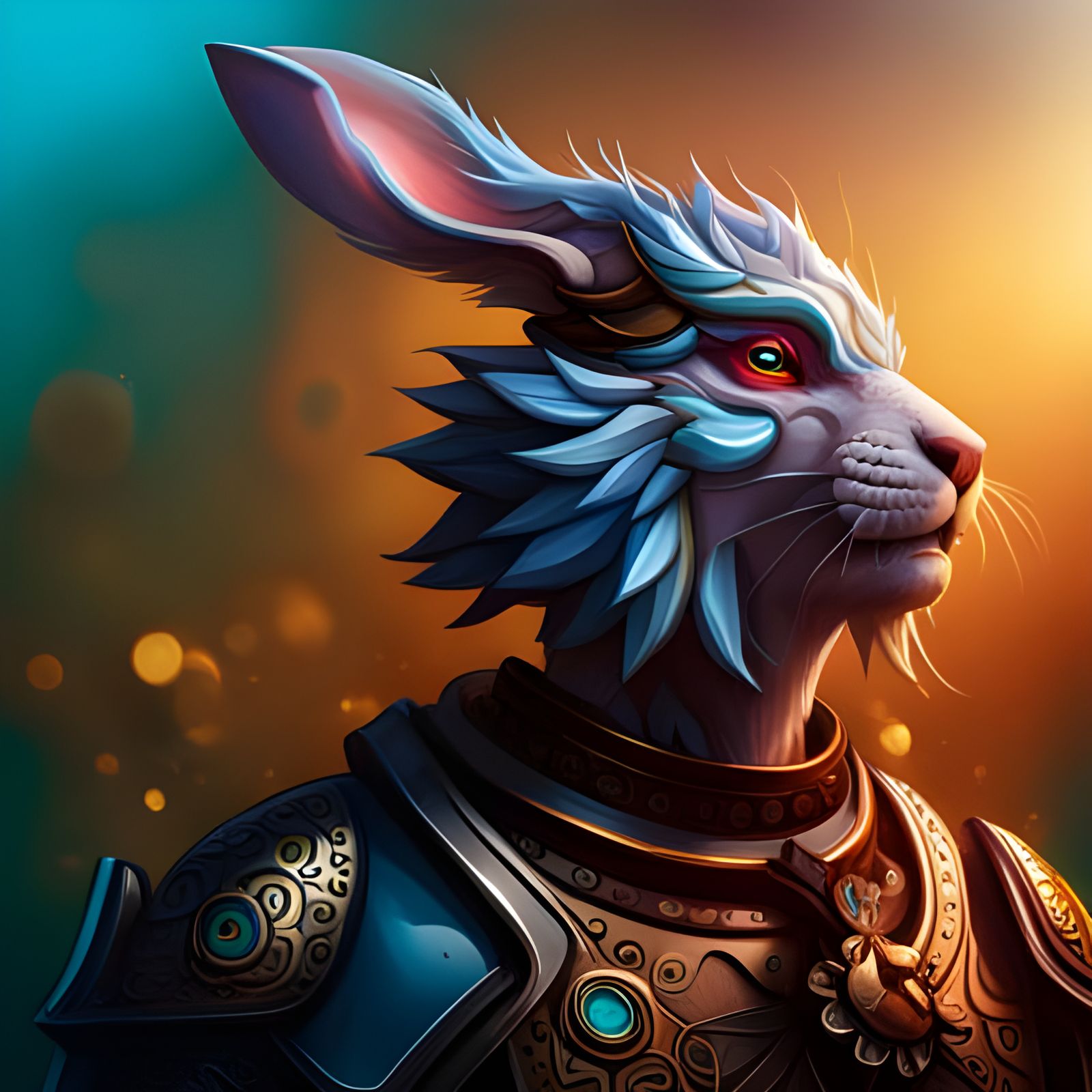 The great rabbit warrior - AI Generated Artwork - NightCafe Creator