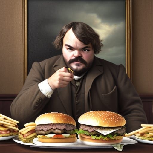 Jack Black's Big Macs - AI Generated Artwork - NightCafe Creator