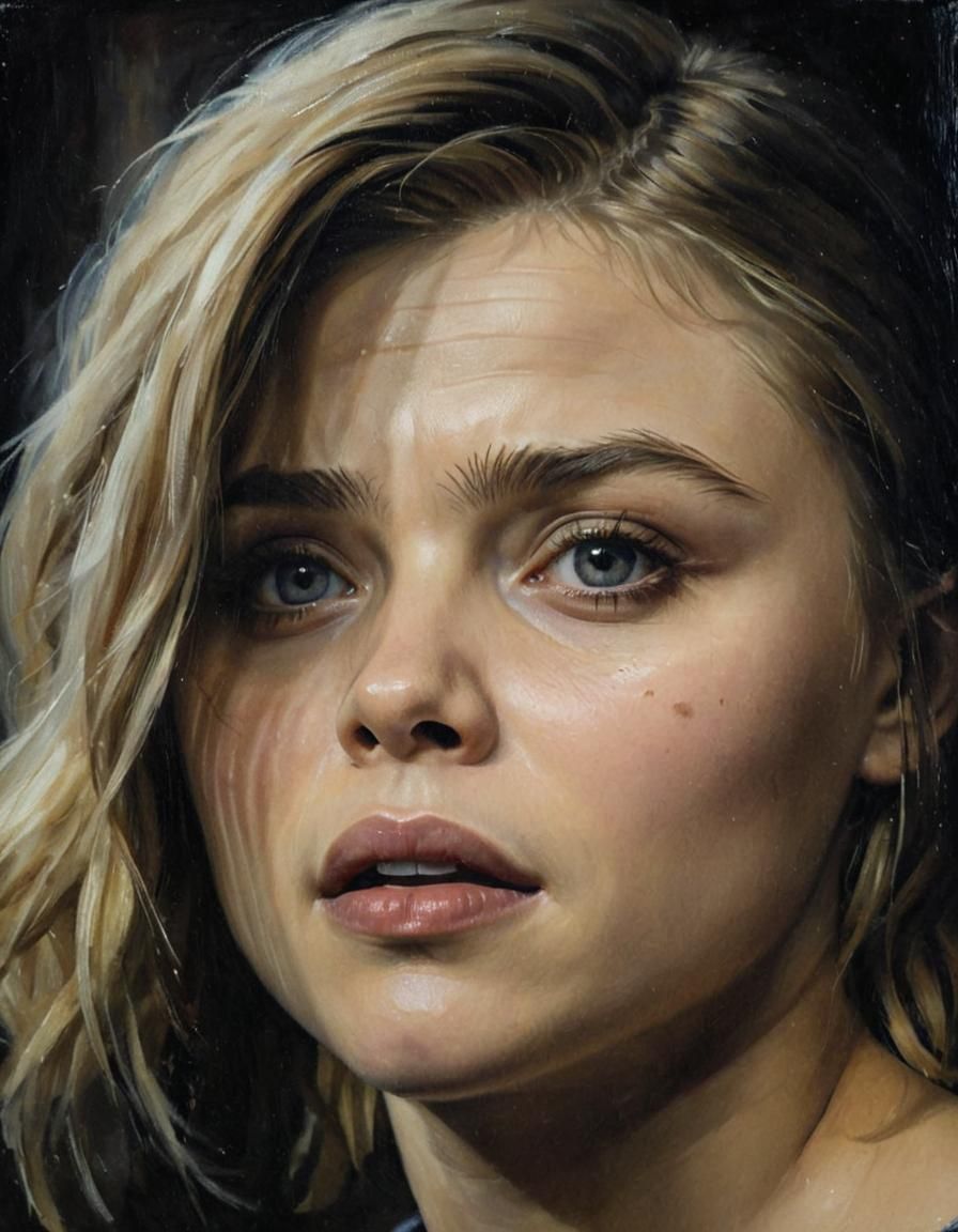 Chloe Grace Moretz - Scream Queen - AI Generated Artwork - NightCafe Creator