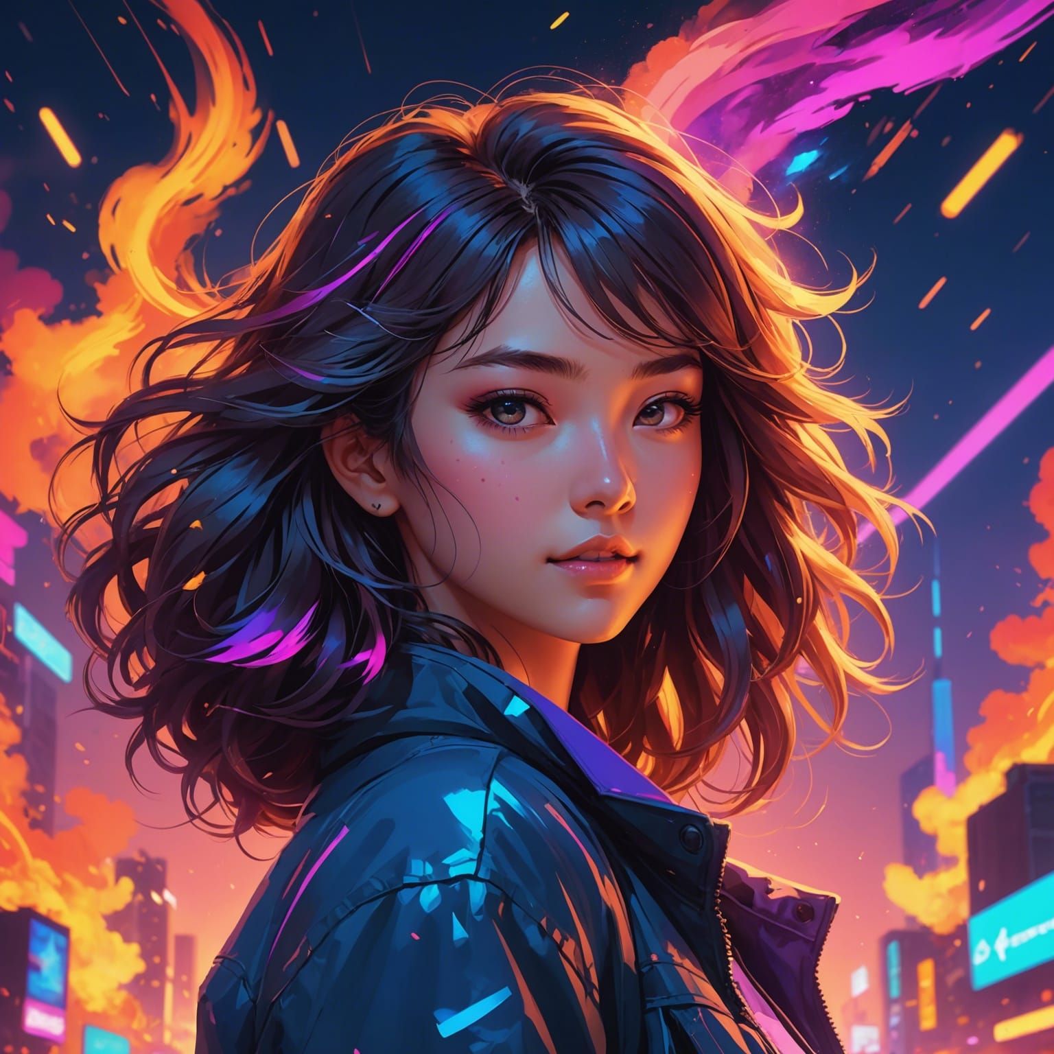 Synthwave - AI Generated Artwork - NightCafe Creator