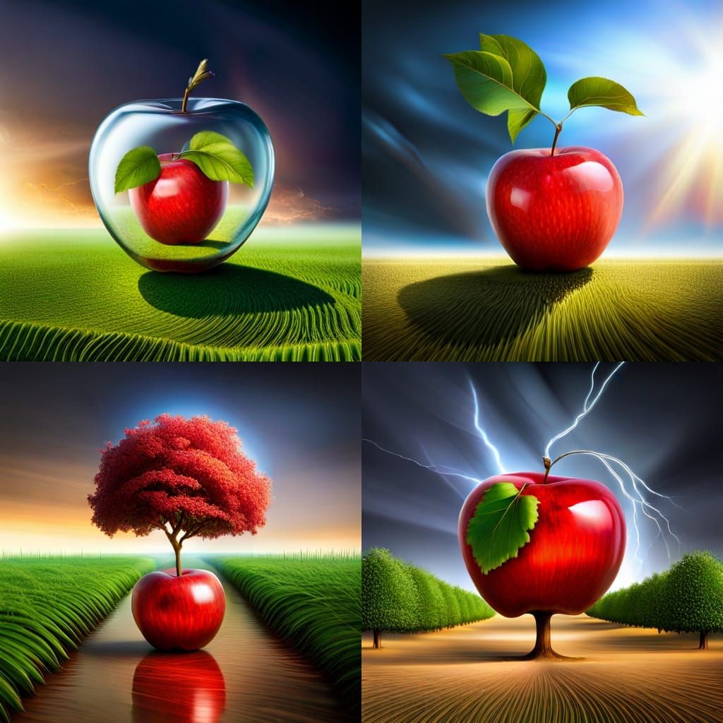 a glass apple, A dream within a dream, a fantastic, beautiful dream ...