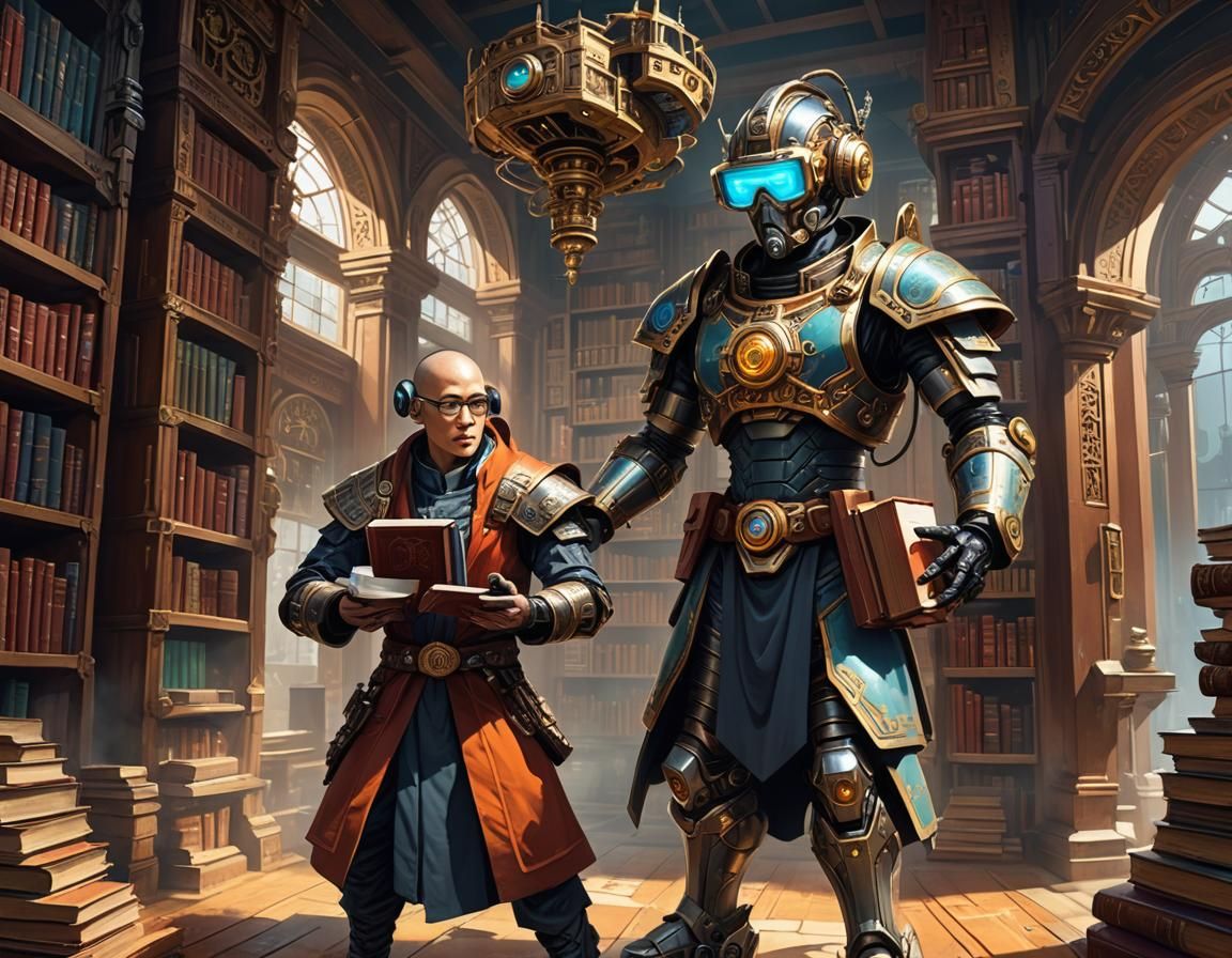 Librarians of the past - AI Generated Artwork - NightCafe Creator