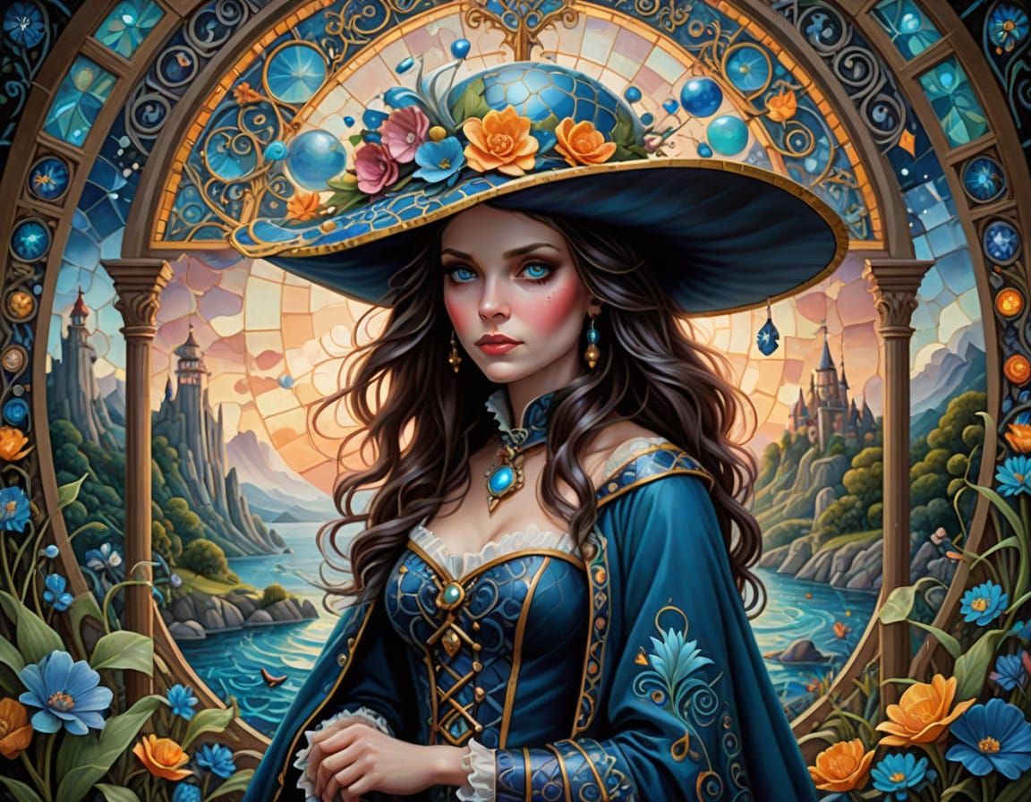 Ethereal Pirate Queen in Whimsical, Magical Realis... - AI Art