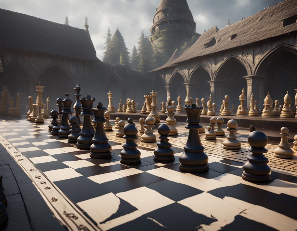 Chess game - AI Generated Artwork - NightCafe Creator