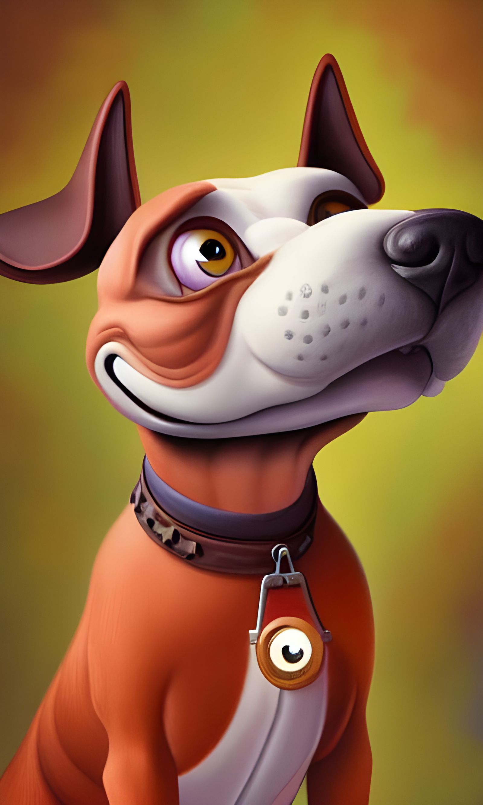 Perfunctory cartoon dog - AI Generated Artwork - NightCafe Creator