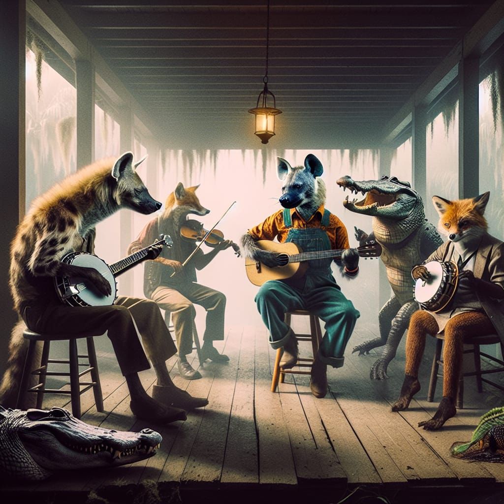 Animal Swamp Band - AI Generated Artwork - NightCafe Creator
