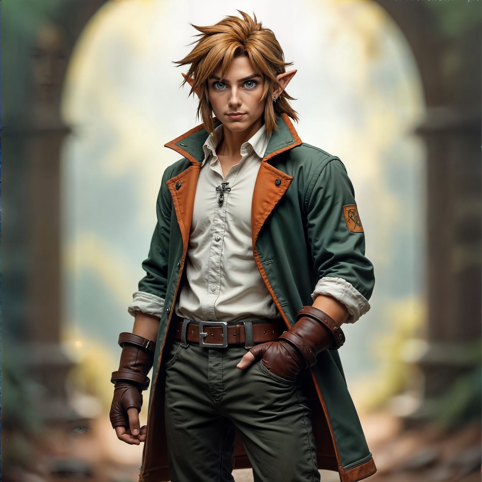 Cool Hand Link - Heroic Business Leader in Modern Attire