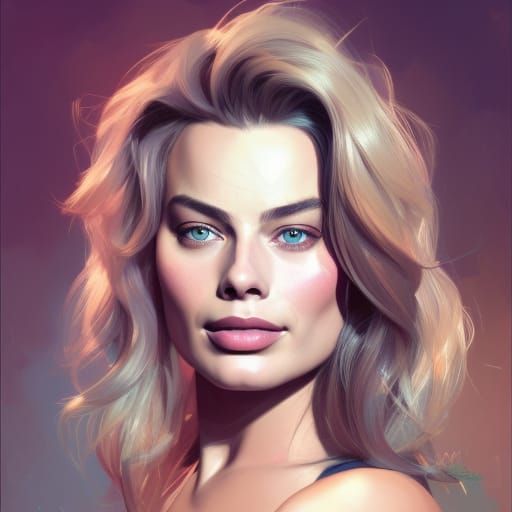 Margot Robbie - AI Generated Artwork - NightCafe Creator
