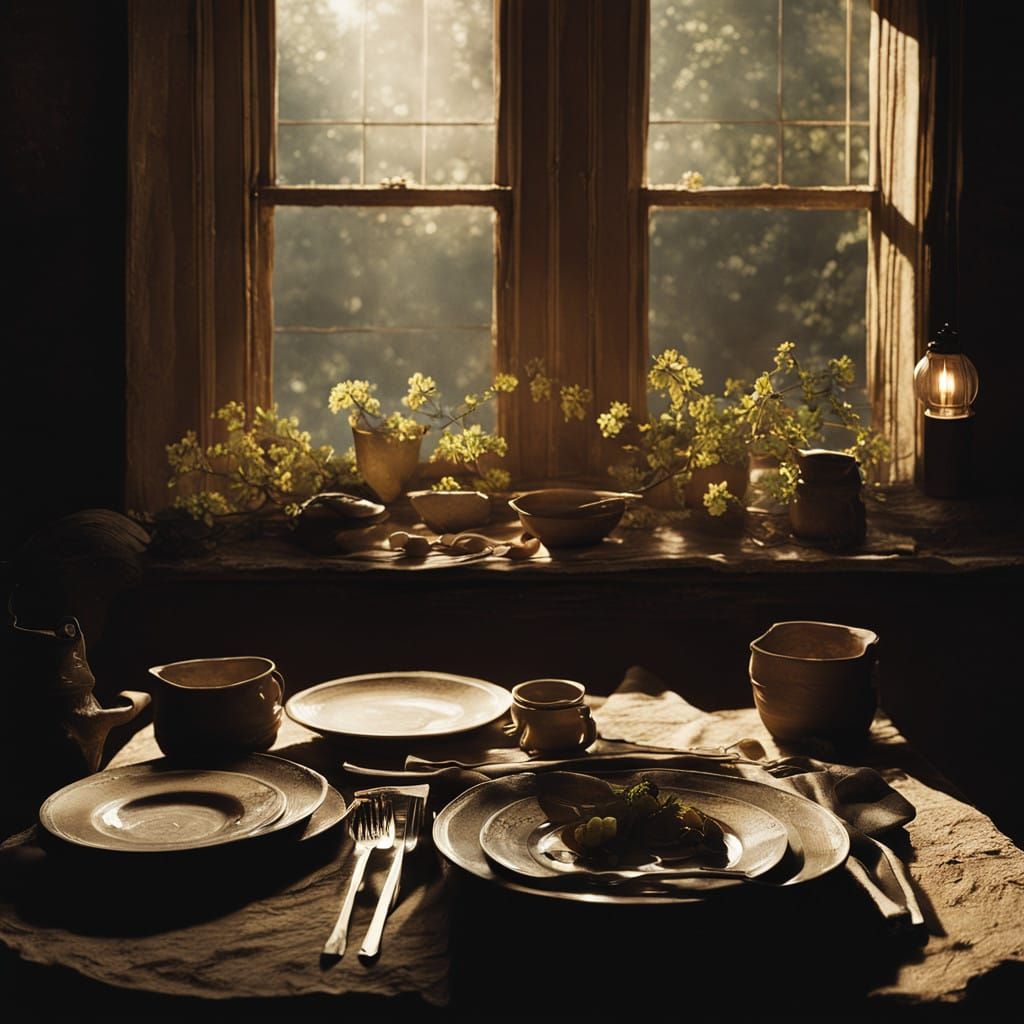 Clay pottery in the cottage - Clay pottery in the cottage