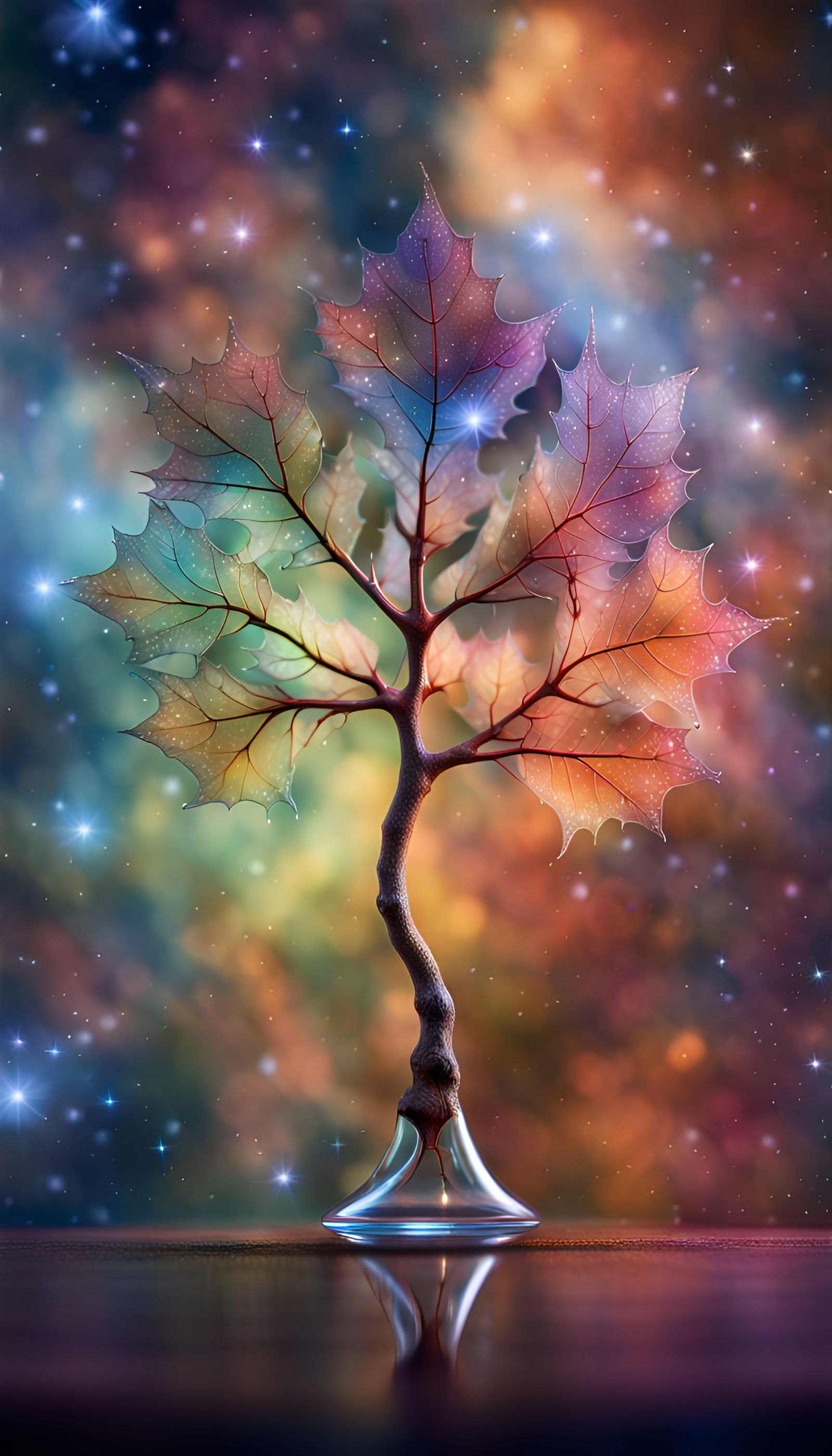 Galactic Maple Tree - AI Generated Artwork - NightCafe Creator