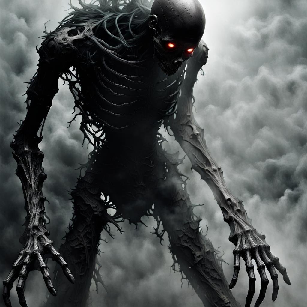 An absolutely dead humanoid being starts to move around in an ...